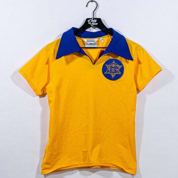 Vintage | Tops | Medalist Sand Knit Jersey Deputy Sheriff Medium Womens Vtg 7s | Poshmark